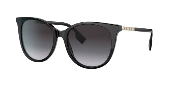 Burberry Black Acetate Sunglasses - Grey Gradient