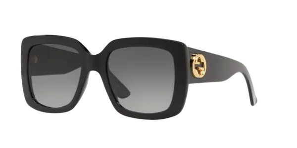 Gucci Full Rim Square Sunglasses - Black