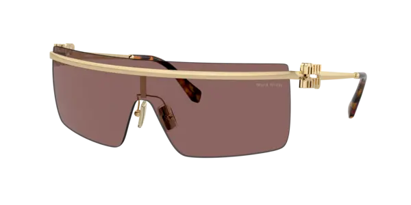 Miu Miu Mu 50zs Sunglasses - Brown Mirror Internal Silver