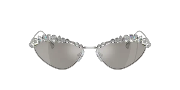 SWAROVSKI Sk7009 Sunglasses - Light Grey Mirror Silver