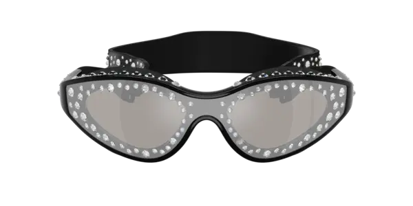 SWAROVSKI Embellished Sunglasses - Light Grey Mirror Silver