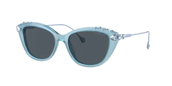 SWAROVSKI Full Rim Cat Eye Sunglasses - Dark Grey