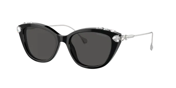 SWAROVSKI Full Rim Cat Eye Sunglasses - Dark Grey