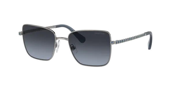 SWAROVSKI Full Rim Square Frame Sunglasses - Polar Blue Gradient