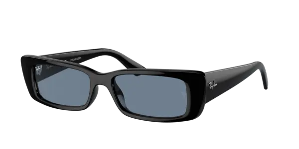 Ray-ban Rectangle Frame Sunglasses - Dark Blue Polarized
