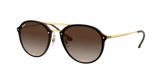 Ray-ban Blaze Double Bridge Sunglasses - Brown Gradient