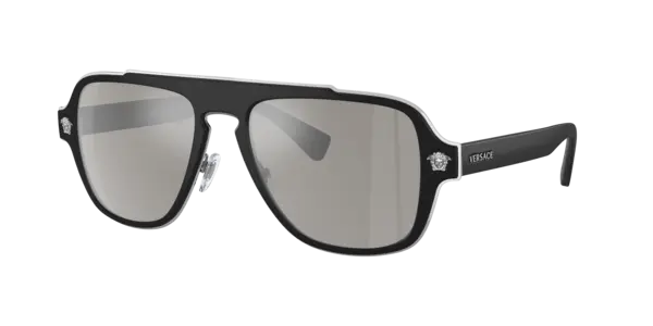 Versace Ve2199 Sunglasses - Light Grey Mirror Silver