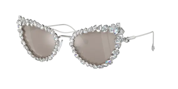 SWAROVSKI Sunglasses - Clear Mirror Real Platinum