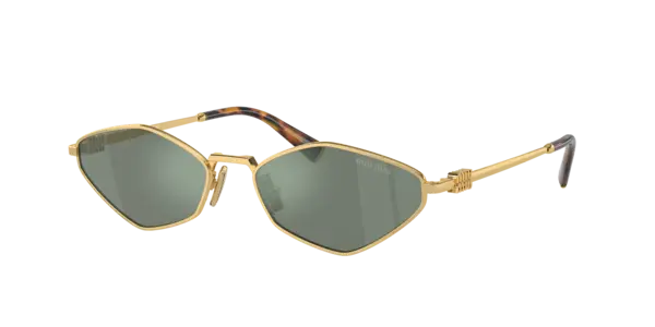 Miu Miu Mu 56zs Sunglasses - Green Mirror Internal Silver