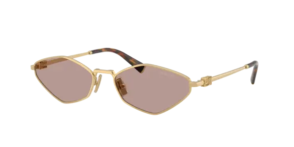 Miu Miu Mu 56zs Sunglasses - Light Purple Brown
