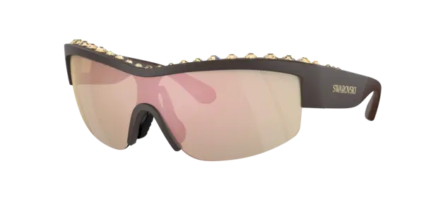 SWAROVSKI Sunglasses - Dark Brown Mirror Rose Gold