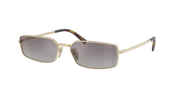 Prada Rectangular Full Rim Sunglasses - Gradient Blue Mirror Silver