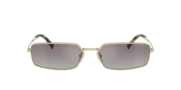 Prada Rectangular Full Rim Sunglasses - Gradient Blue Mirror Silver