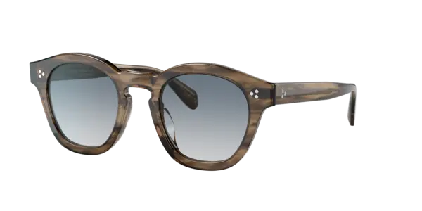 Oliver Spencer Boudreau L.a. Sunglasses - Soft Teal Gradient Mirror
