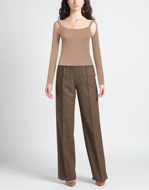 VICOLO Knitted Square Neck Top