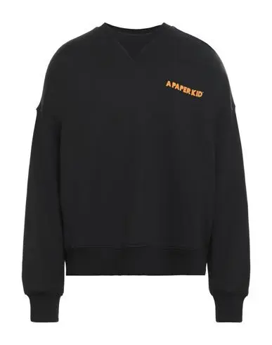 A PAPER KID Cotton Sweatshirt - Black