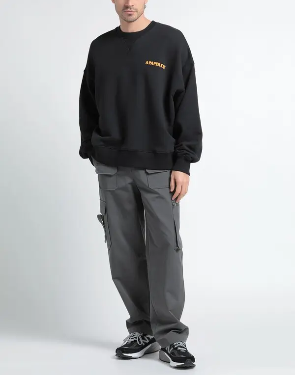 A PAPER KID Cotton Sweatshirt - Black