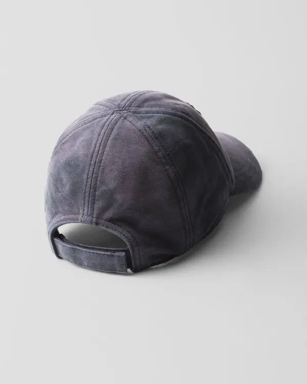 Prada Canvas Baseball Cap - Baltic Blue