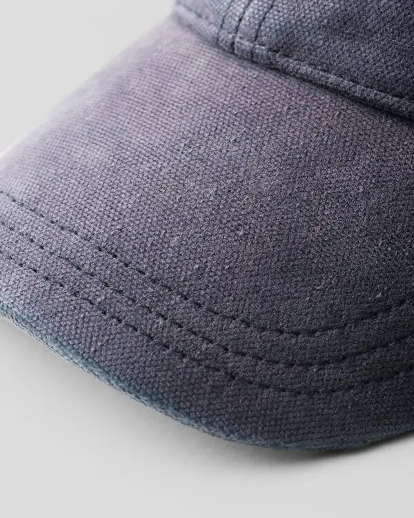 Prada Canvas Baseball Cap - Baltic Blue