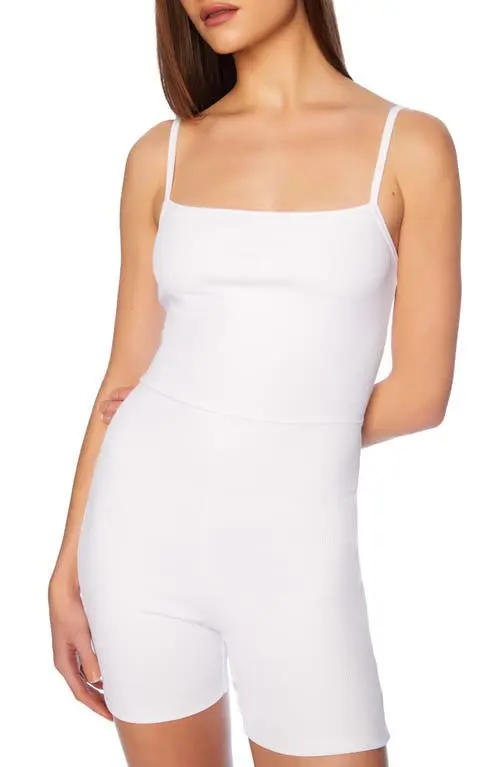 Susana Monaco Sleeveless Rib Romper - Sugar