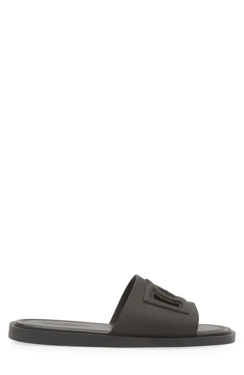 Dolce & Gabbana Beachwear Slide Sandal - Nero
