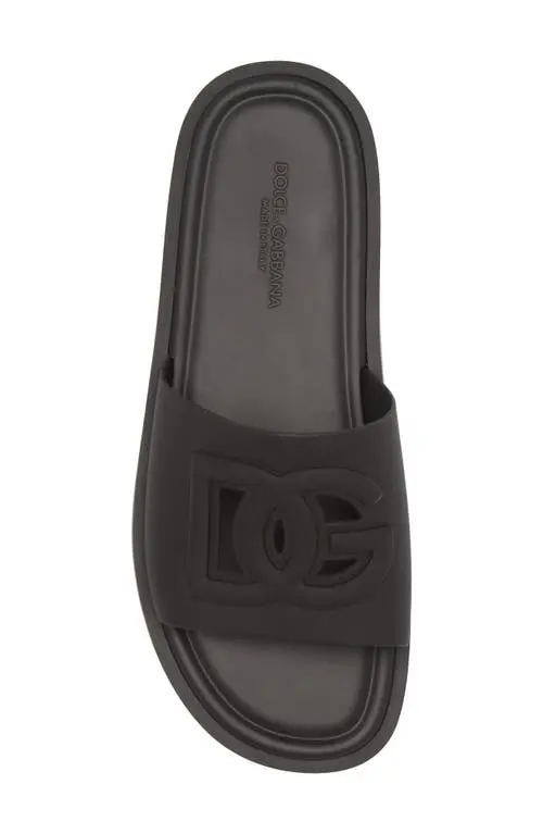 Dolce & Gabbana Beachwear Slide Sandal - Nero