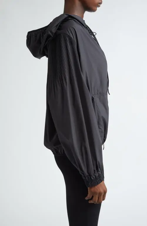 Moncler Auxonne Hooded Windbreaker Jacket - Black