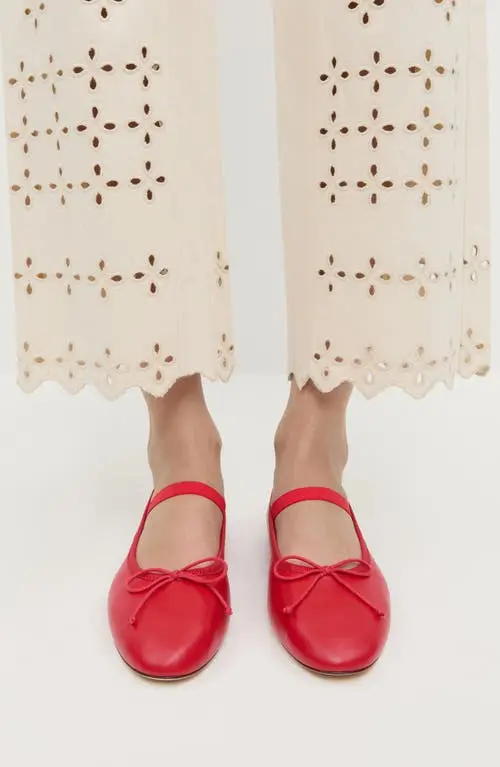 LOEFFLER RANDALL Leonie Ballet Flat - Red