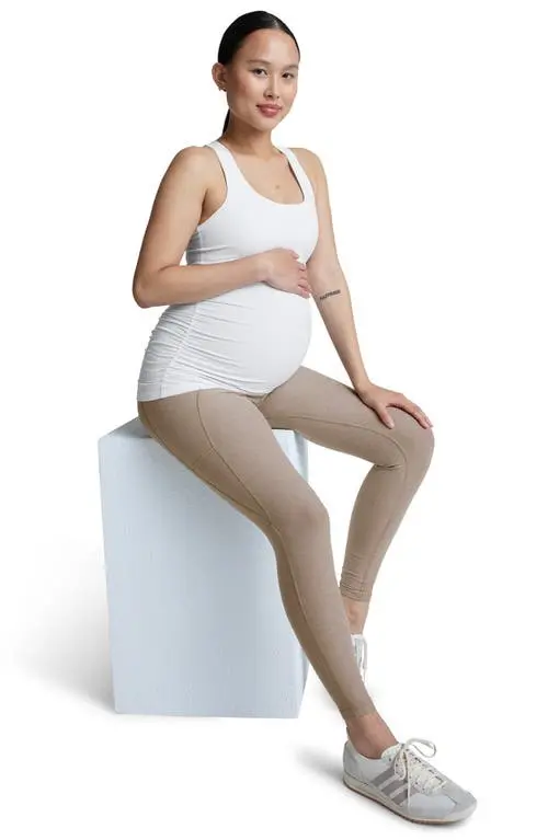 Beyond Yoga Maternity Racerback Camisole - Cloud White