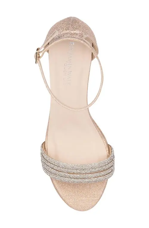 TOUCH UPS Parker Ankle Strap Platform Sandal - Champagne