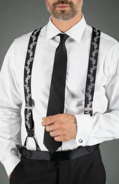 Trafalgar Sutton Silk X-long Tie - Black