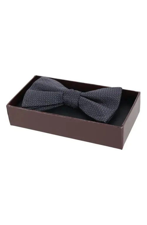 Trafalgar Monte Bello Silk Bow Tie - Graphite