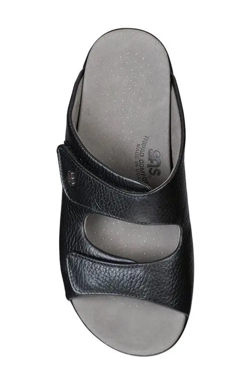 SAS Cozy Slide Sandal - Black