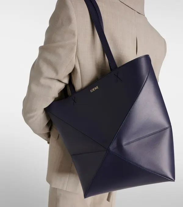 Loewe Puzzle Fold Tote - Blue