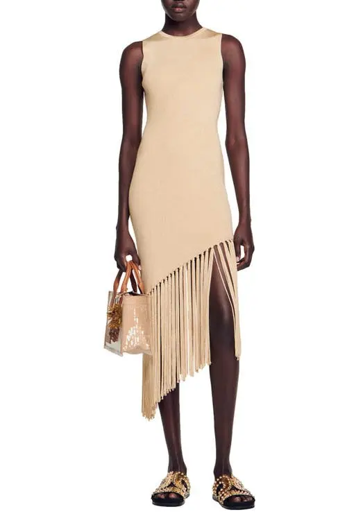 hantas knit fringe dress Amelia Fringe Dress Black