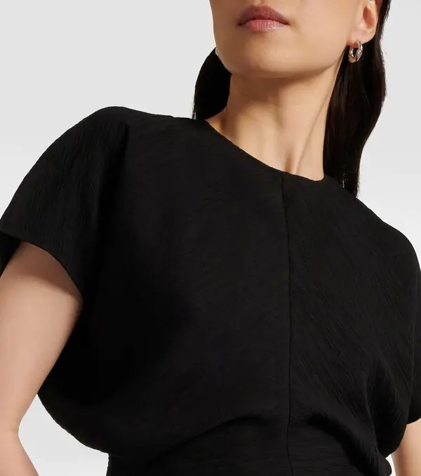 TOTEME Gathered Pleated Top - Black