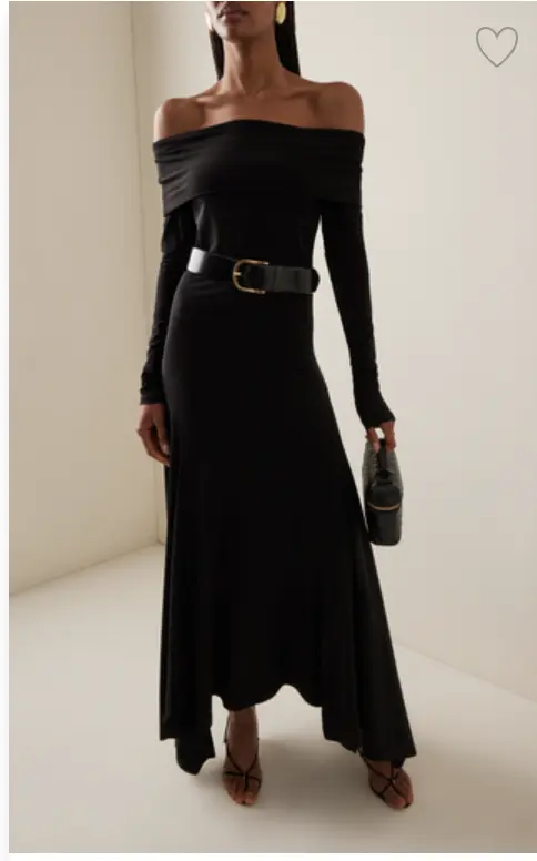 Max Mara Gerla Off-shoulder Maxi Dress