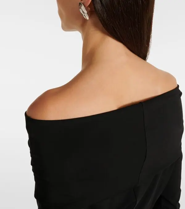 Max Mara Gerla Off-shoulder Maxi Dress