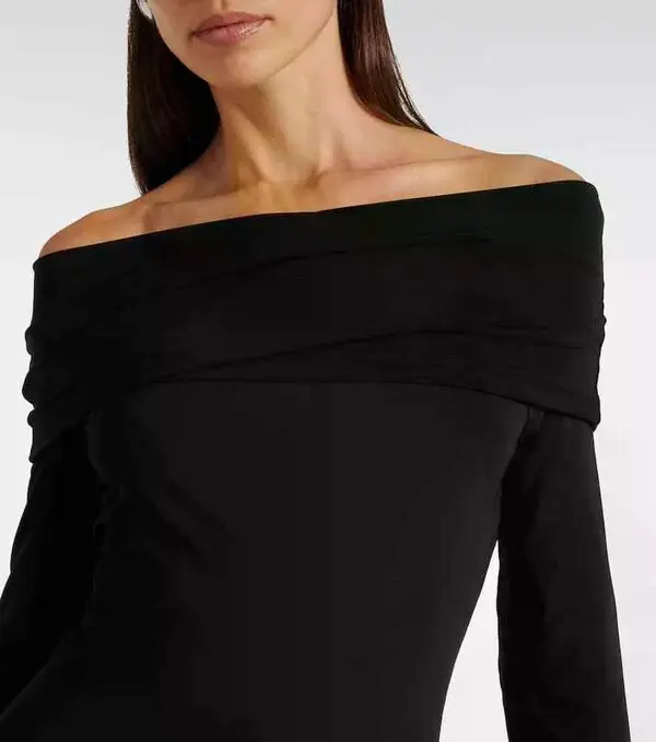 Max Mara Gerla Off-shoulder Maxi Dress