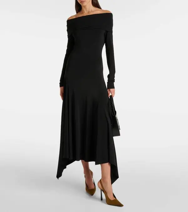 Max Mara Gerla Off-shoulder Maxi Dress