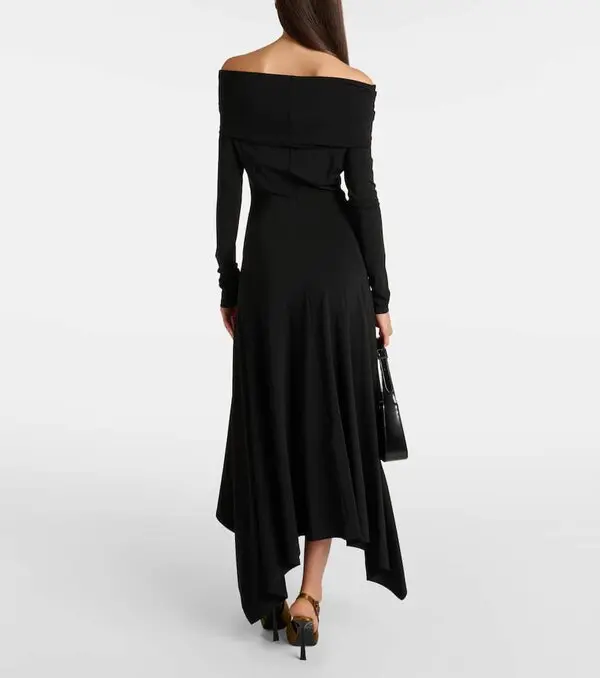 Max Mara Gerla Off-shoulder Maxi Dress