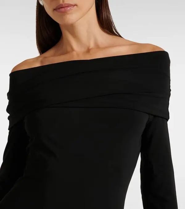 Max Mara Gerla Off-shoulder Maxi Dress