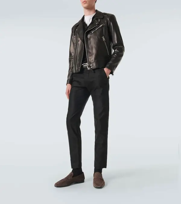 TOM FORD Sean Suede Penny Loafers - Brown