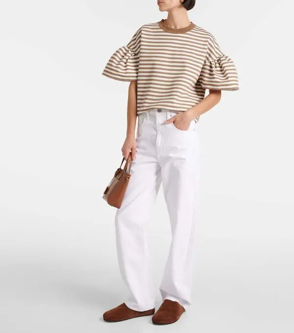 Max Mara Peirak Striped Jersey T-shirt