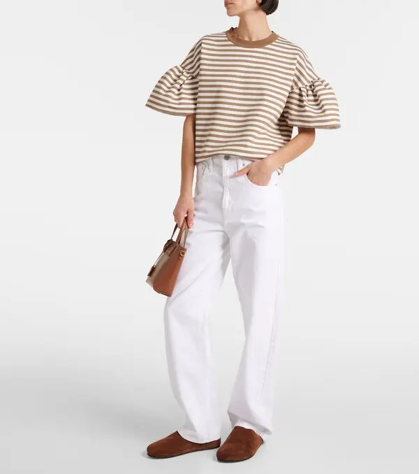 Max Mara Peirak Striped Jersey T-shirt