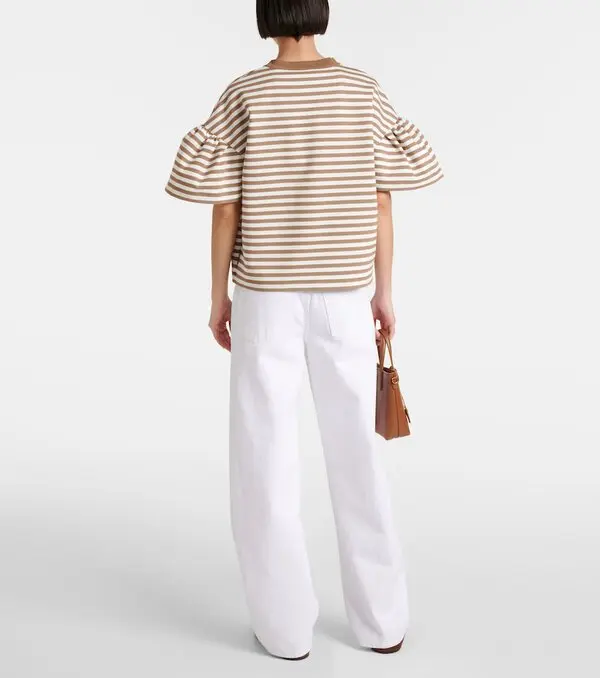 Max Mara Peirak Striped Jersey T-shirt