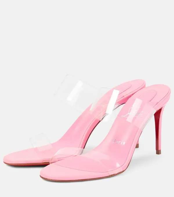 CHRISTIAN LOUBOUTIN Pvc Mules - Pink