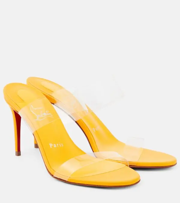 CHRISTIAN LOUBOUTIN Just Nothing 85 Mules - Transparent