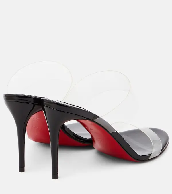 CHRISTIAN LOUBOUTIN Just Nothing 85 Mules - Transparent