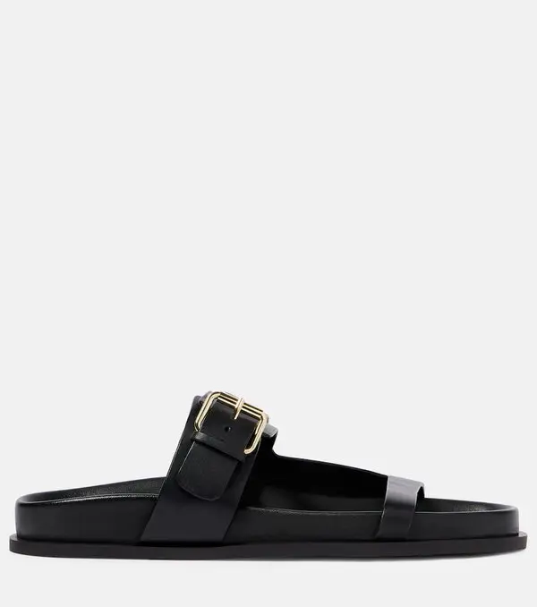 A.emery Prince Leather Sandals - Black